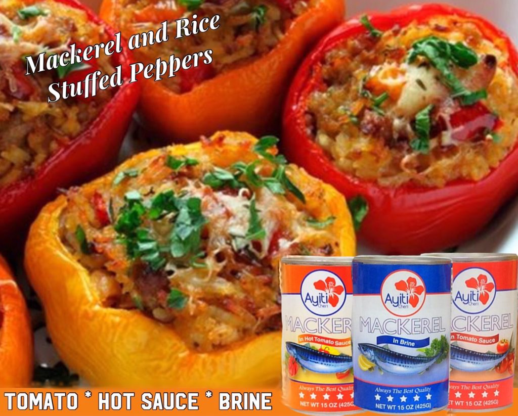 Mackerel & Rice Stuffed Peppers - Ayiti Foods | Ayiti Cheri | Food ...